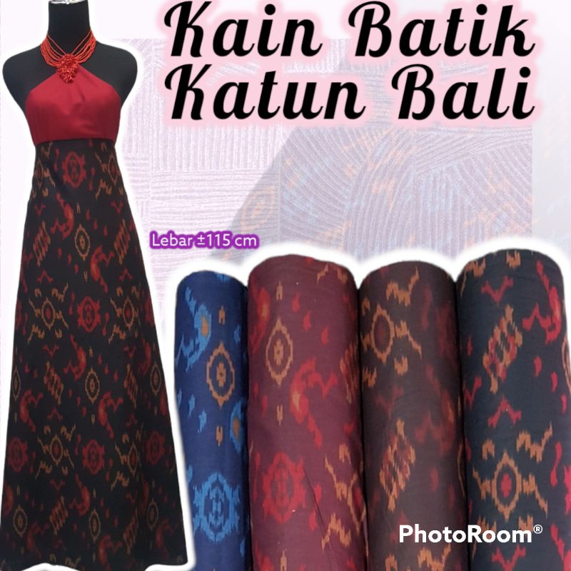 KATUN Bali cotton Batik Fabric Material Fine Soft cotton Fabric Meter ...