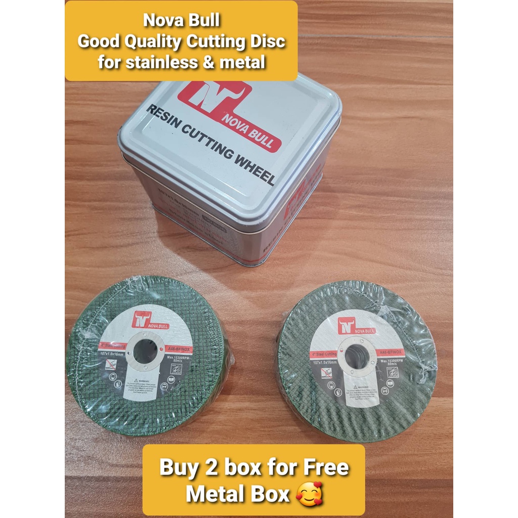 Oasis Cutting Disc Black 4" (25 PCS PER BOX) quupk / Nova Bull Cutting ...