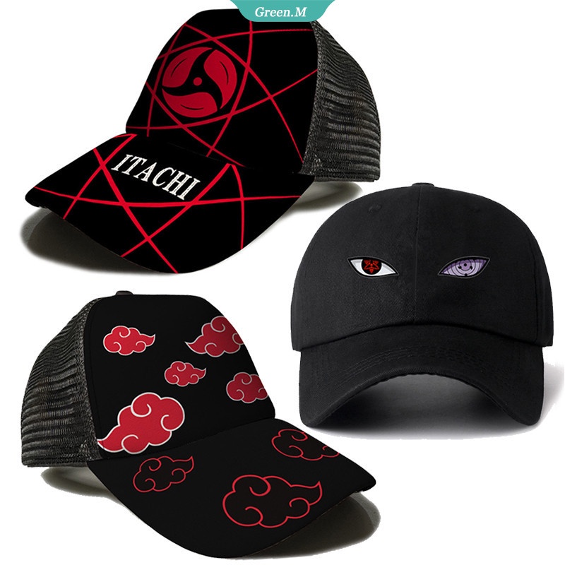 Anime Naruto Baseball Cap Uchiha Itachi Sharingan Eye Akatsuki Cosplay ...