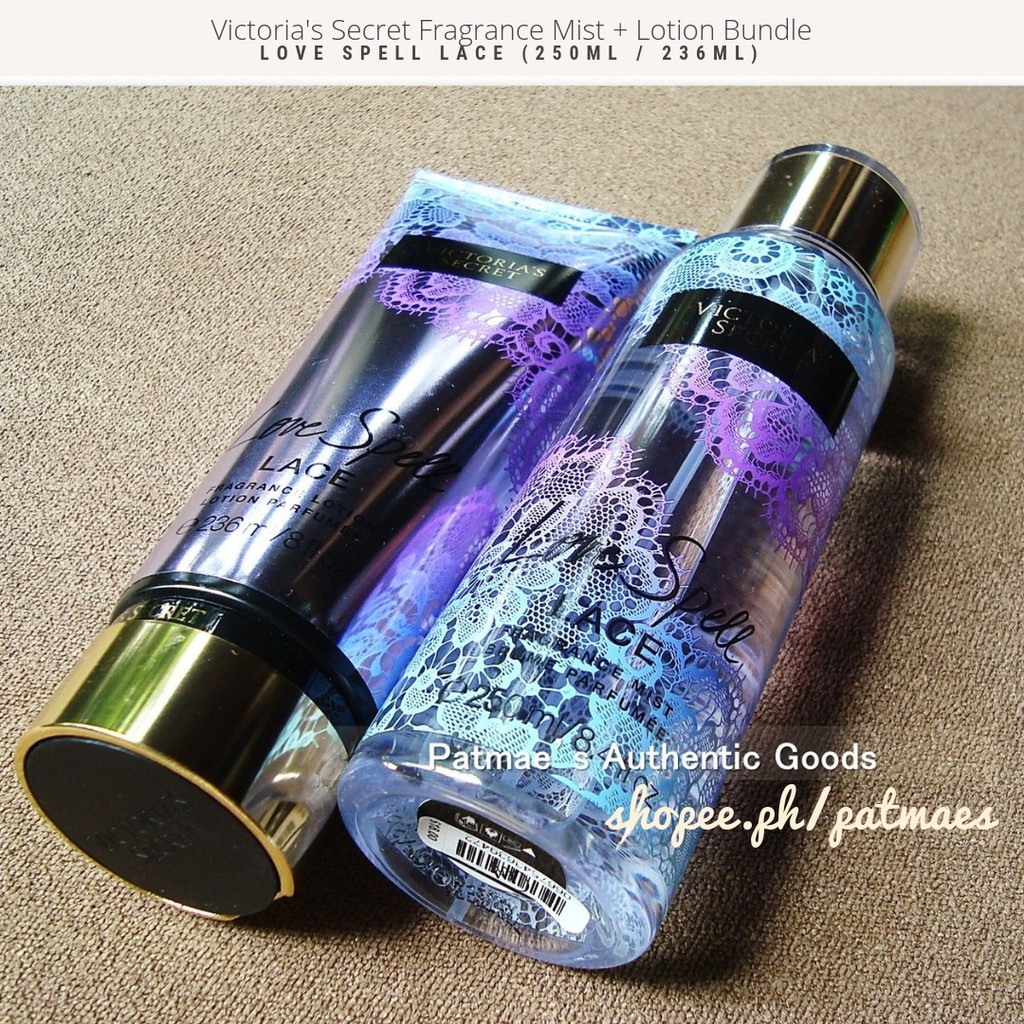 Bundled Victoria's Secret Love Spell Lace Mist & Lotion | Shopee ...