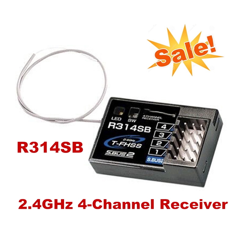 R314SB FHSS 4 Channel 2.4GHz Receiver for Futaba 4PX 4PXR 4PLS T3PV RC ...