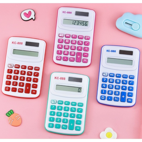 Mini Calculator Children's Portable Calculator Candy Color Design Cute ...