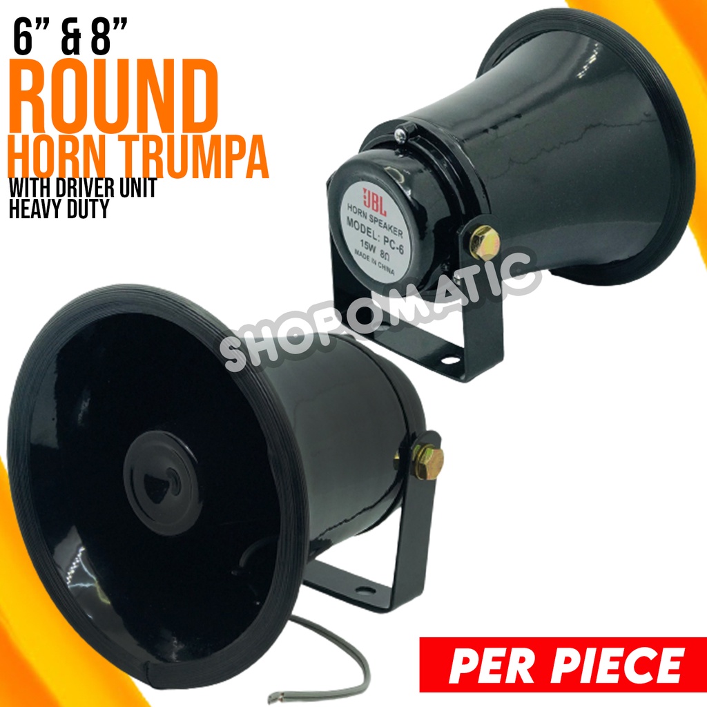 🟧 6" & 8" Round Horn Trumpa With Driver Unit Heavy Duty 🟧 | Shopee ...