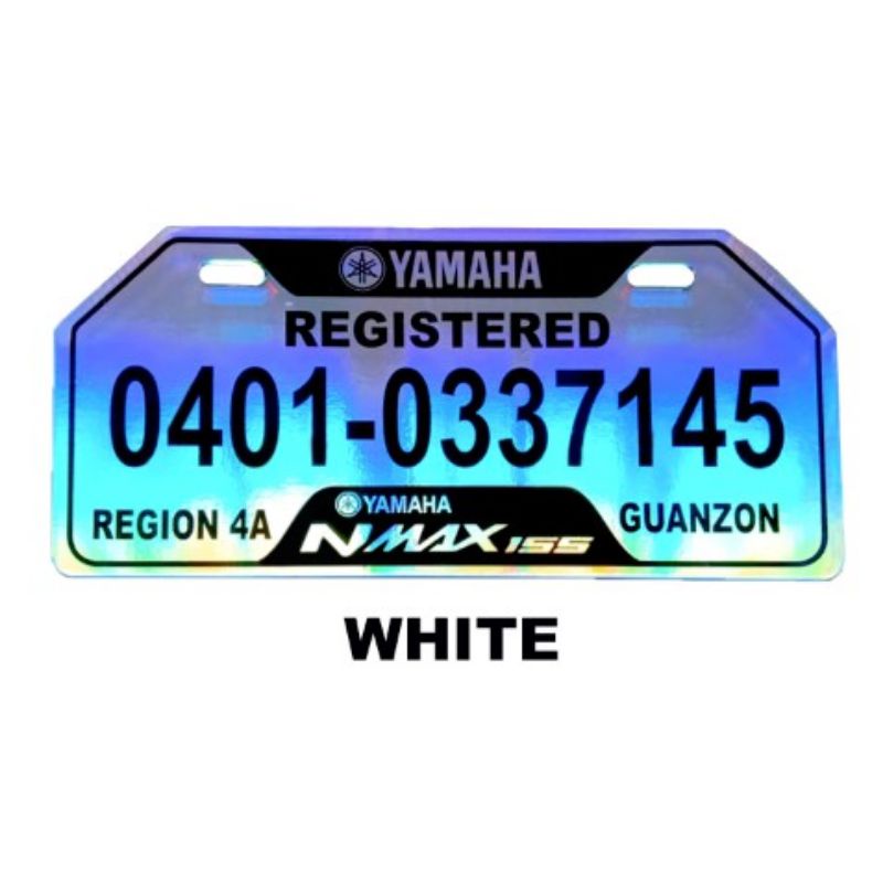 Temporary Plate Number for Motorcycle (Holographic Effect) | Shopee ...