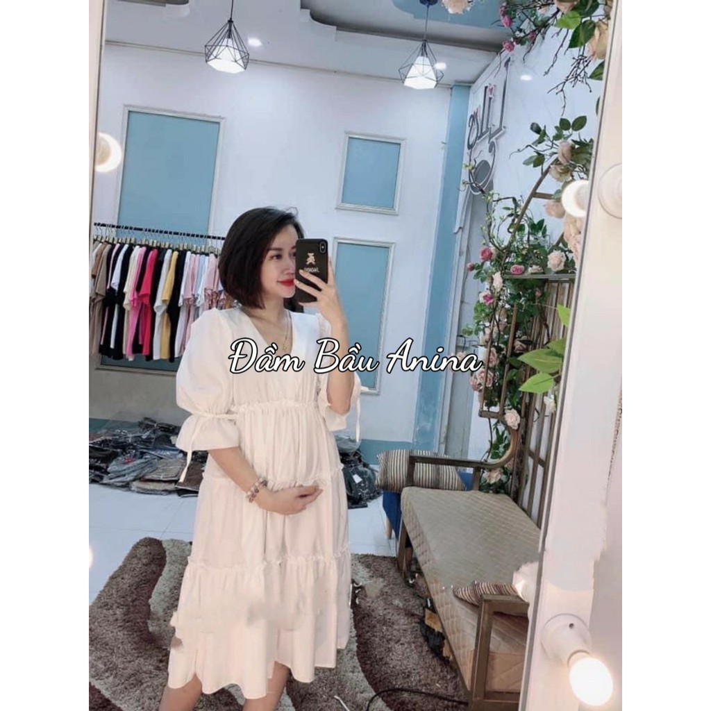 Lovely lady's Banh Beo maternity dress to wear to work and party V272 ...