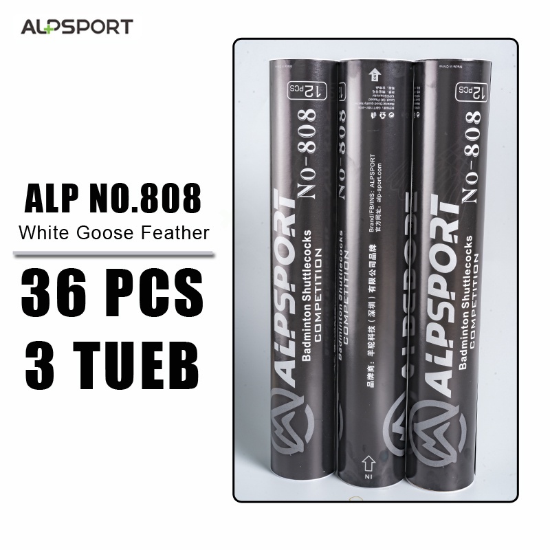 ALPSPORT 808 12PCS/TUBE Shuttlecock 76~77 Speed ALP New Badminton For ...