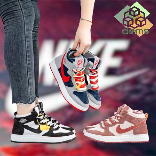 FASHIONABLE KOREAN STYLE MID CUT SNICKERS RUBBER SHOES FOR WOMEN COD ...