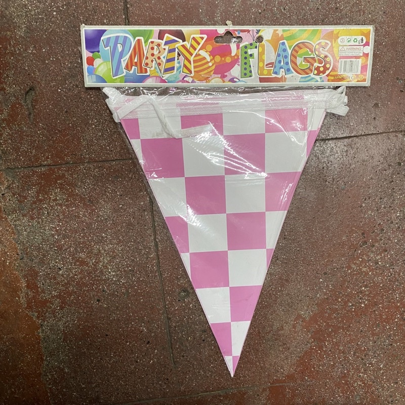 Racing Cars Theme Checkered Party Banderitas/ Flag Banner | Shopee ...