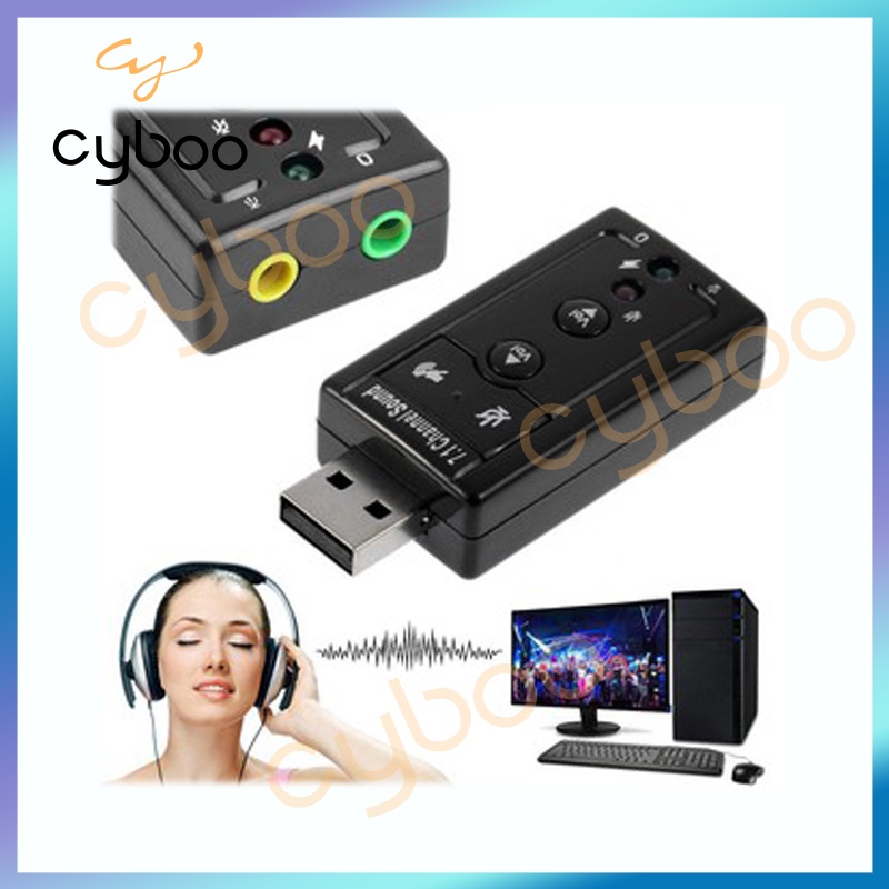 USB Virtual 7.1 Channel External Sound Card Adapter | Shopee Philippines