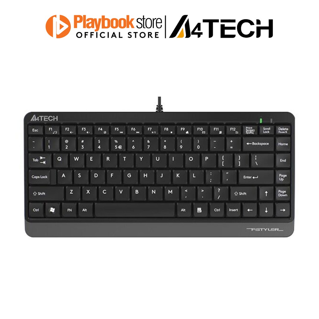 A4Tech FK11 Fstyler Mini Wired Keyboard (Grey) | Shopee Philippines