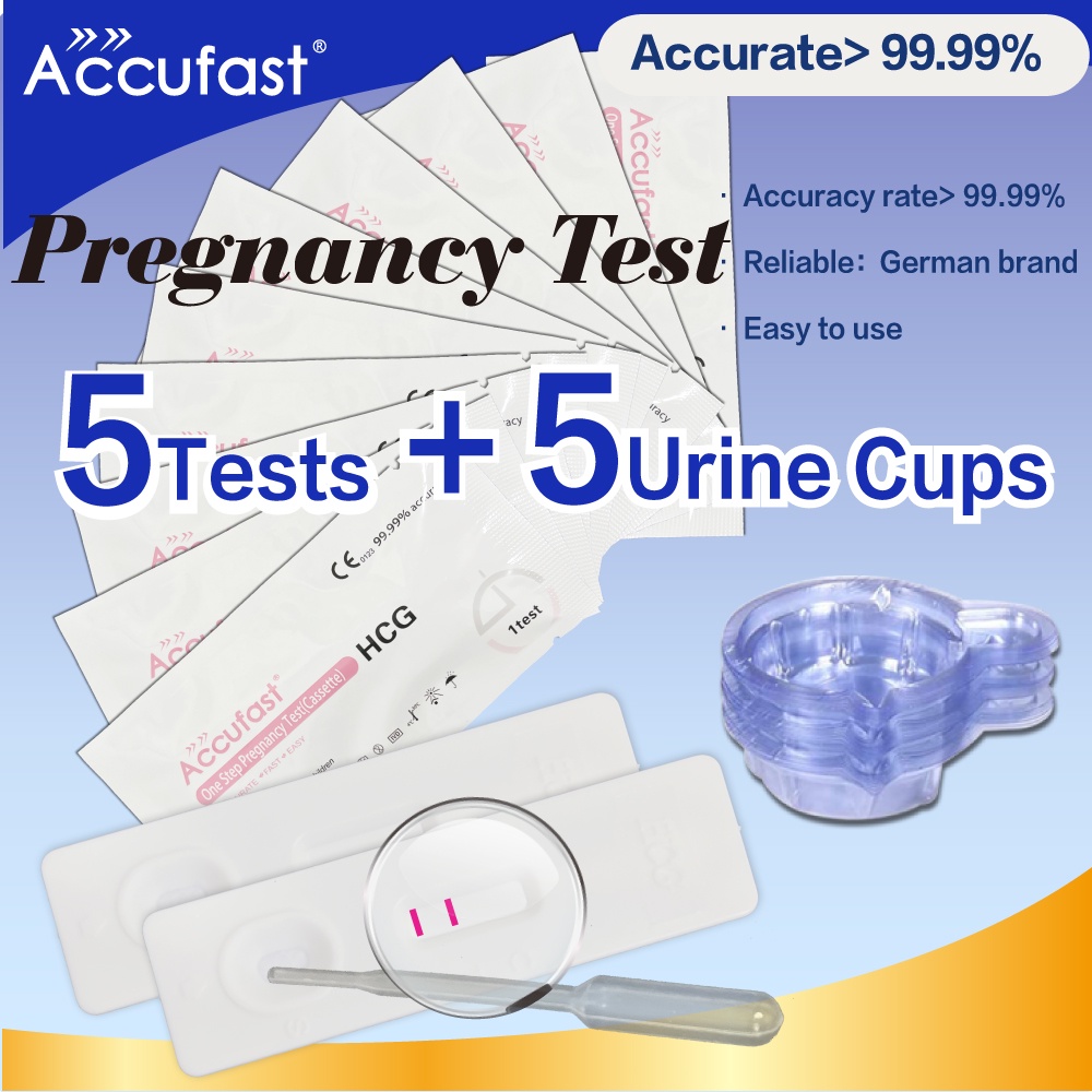 Accufast Early Pregnancy Cassette Test Strip Kit HCG Urine Test Urine ...