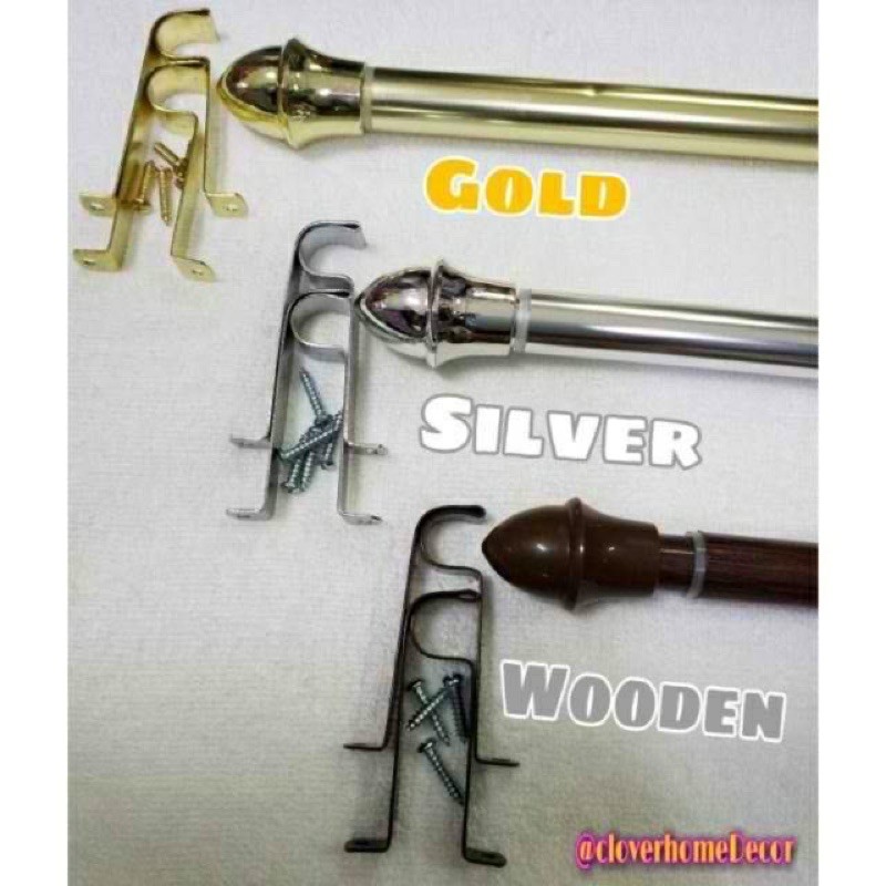 Adjustable/Extendable Curtain Rod w/ Complete Set 3/4"Thick/1/2"Thin (S ...