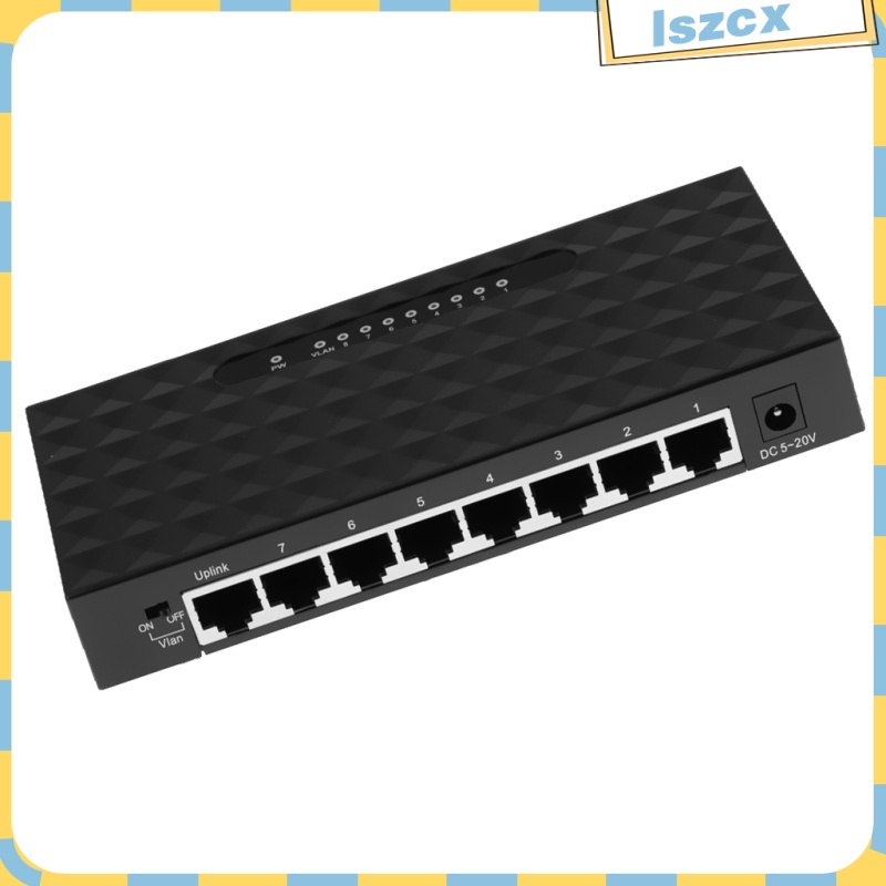[ 8-Port Fast Ethernet Desktop Plug-and-Play VLAN Router | Shopee ...