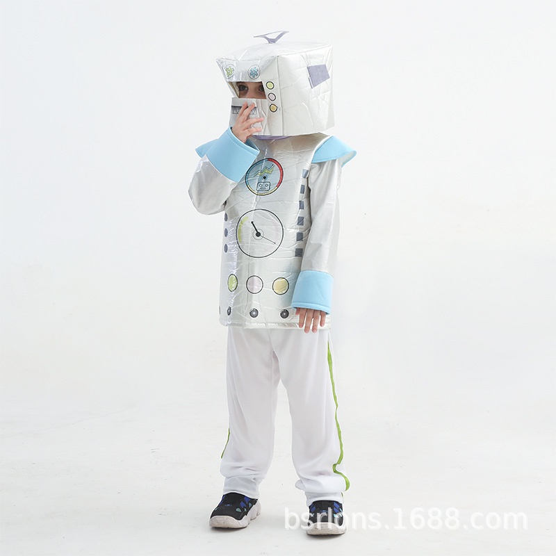Halloween Children's Robot cos Costume Stage Performance cosplay ...