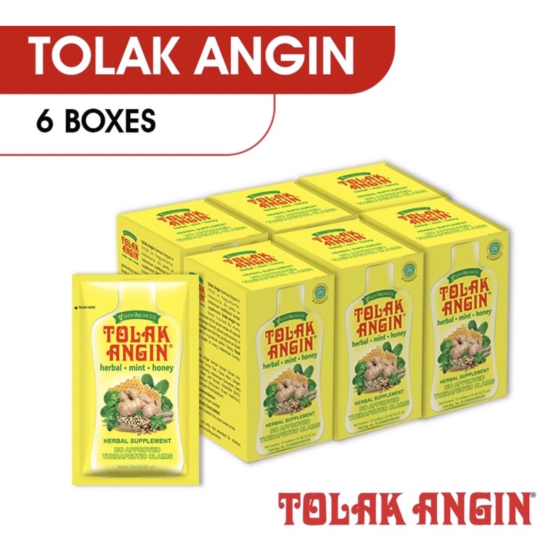 Tolak Angin Herbal Supplement 6 boxes(72 sachets) | Shopee Philippines