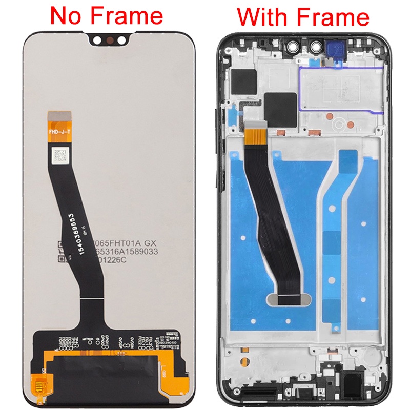For Huawei Y9 2019 LCD Display Touch glass Screen Digitizer frame JKM-LX1 JKM-LX2 JKM-LX3 y92019 ...