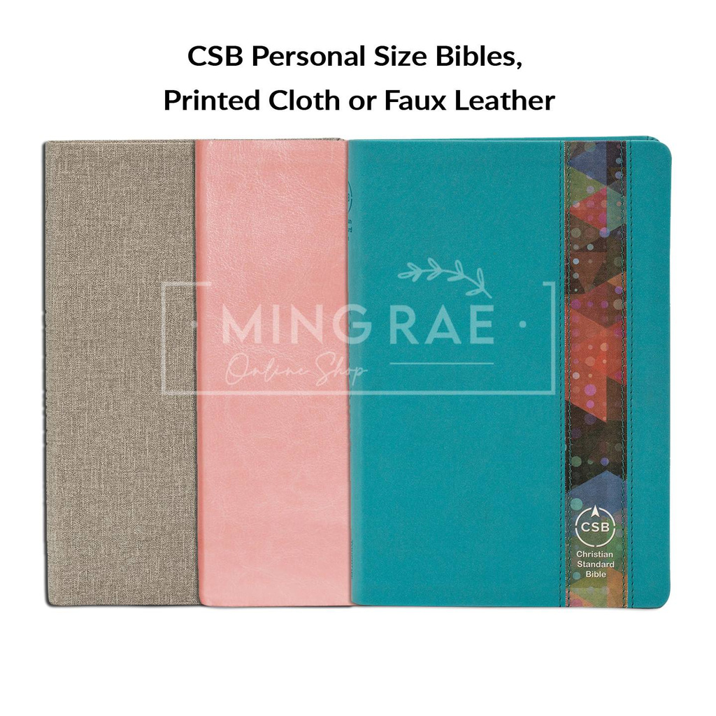 CSB (Christian Standard Bible) Personal Size Bibles, Printed Cloth or ...