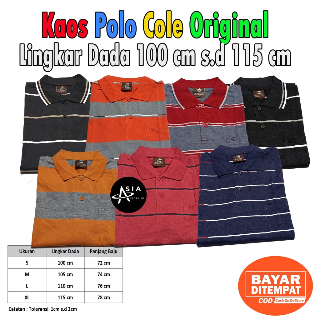 Cole Collar Polo Shirt Stripe Cole Short Sleeve Polo Shirt Cole Stripe ...