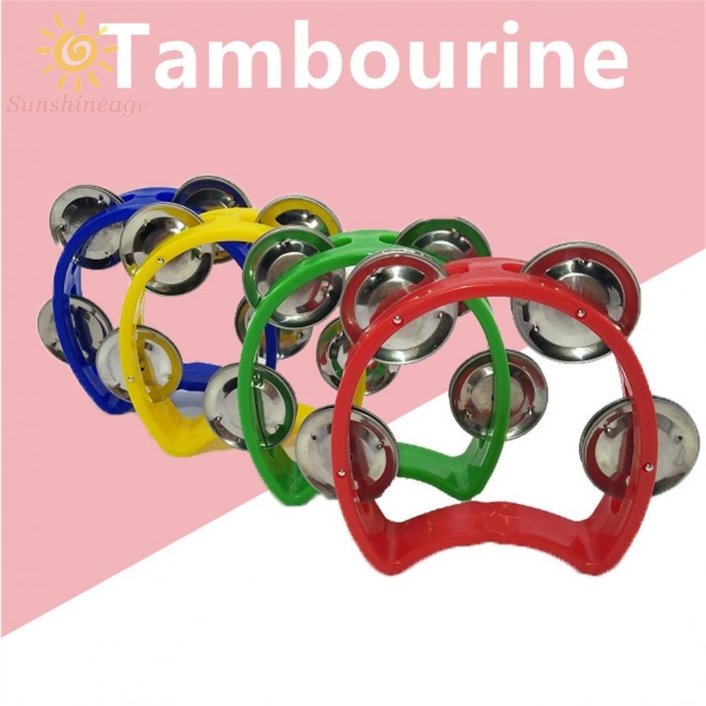 SUNAGE- ~Hand Held Tambourine Rattle Ball Red Toys High 10cm Musical ...