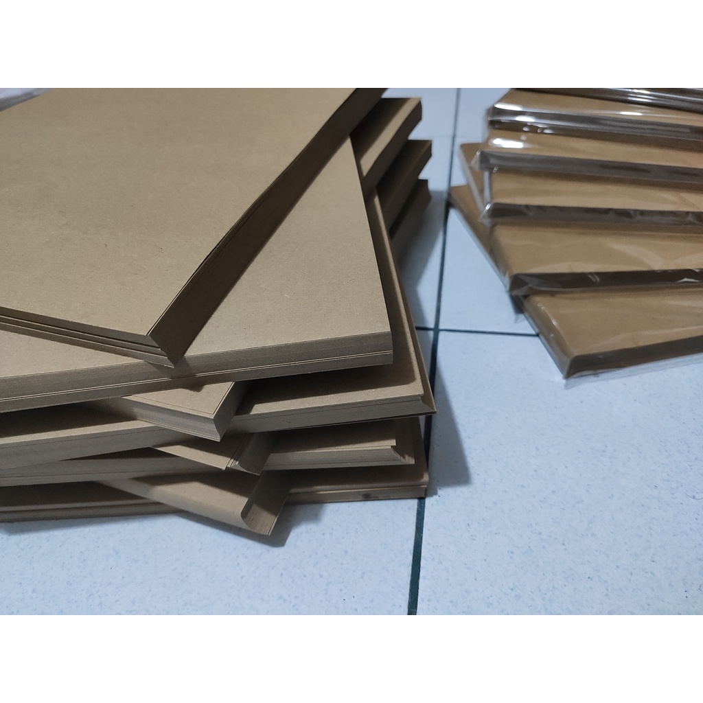 Kraft Paper 115gsm A4 size (8.25" x 11.75" ) light brown 50 sheets/pack ...