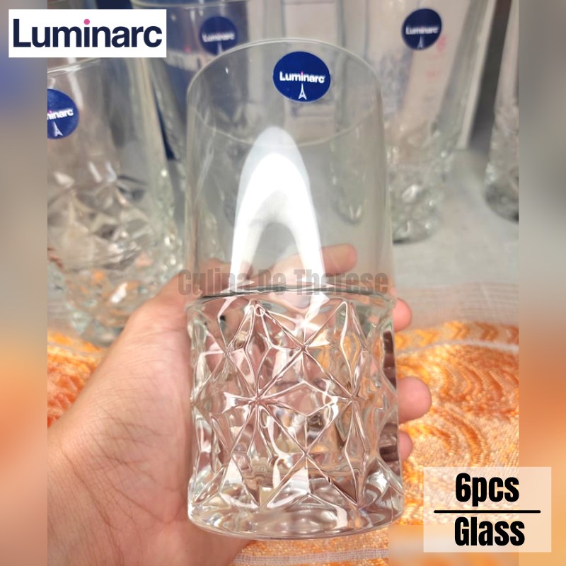 Luminarc Sancy 6pc 34cl Tumbler Drinking Glass Set | Shopee Philippines