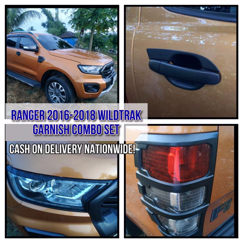 Ford Ranger 2016-2018 Wildtrak Garnish Combo set | Shopee Philippines