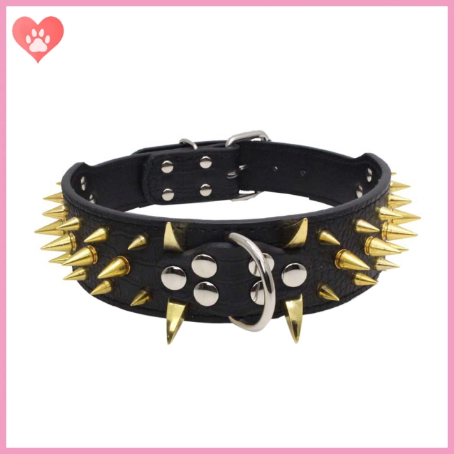 Spiked Studded Leather Collars for Dogs Chain | Shopee Philippines