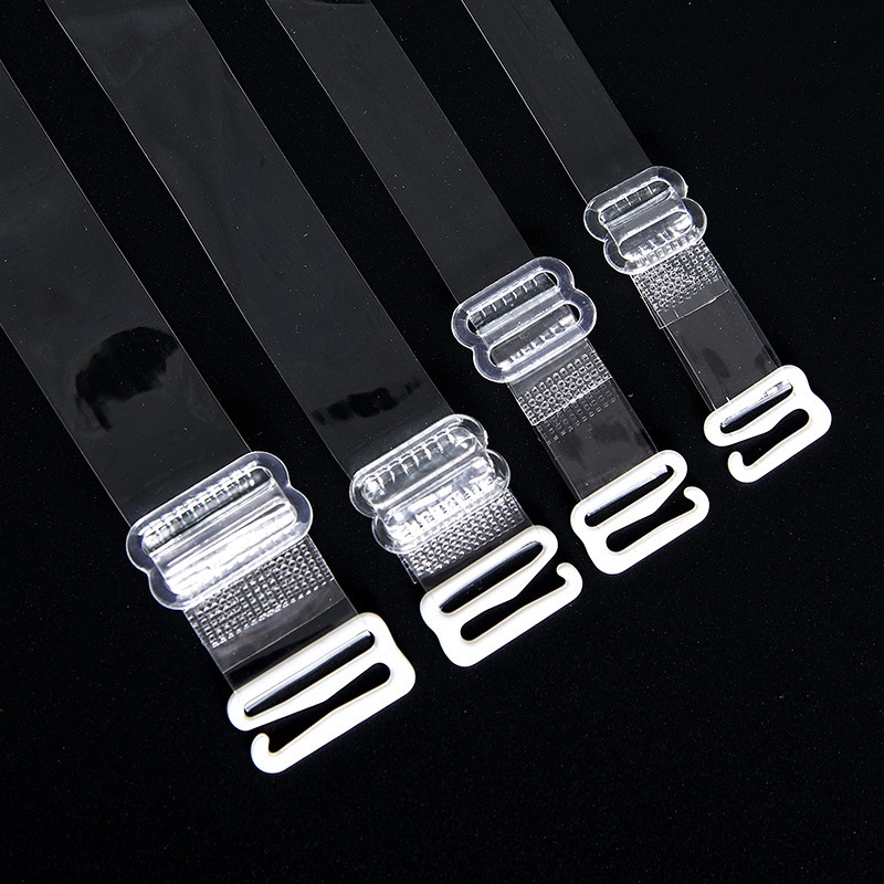 1Pair Summer Clear Bra Shoulder Strap Women Adjustable Transparent Hook ...