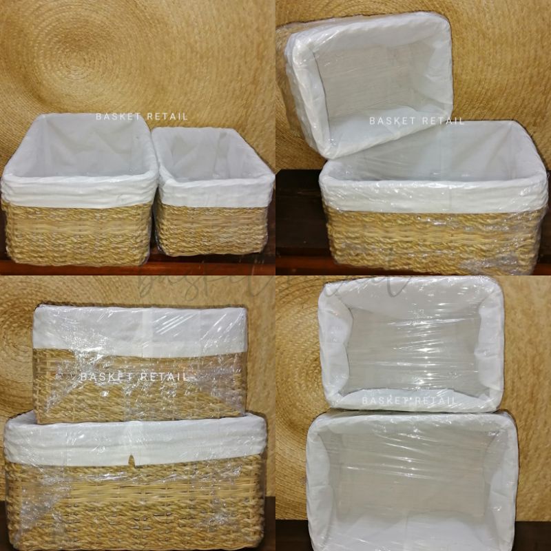 Rattan Storage with Cloth | Buri Basket Box with Cloth | Shopee Philippines