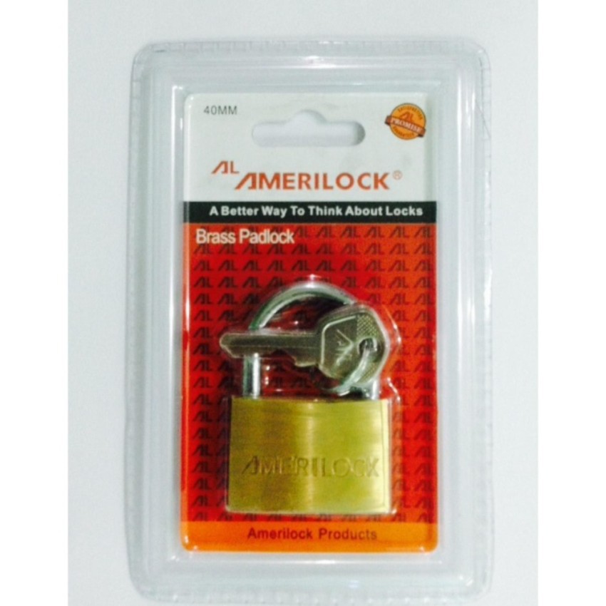 Amerilock Brass Padlock 40mm | Shopee Philippines