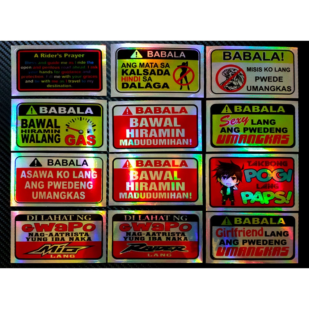 Babala Hologram High Quality Sticker | Shopee Philippines
