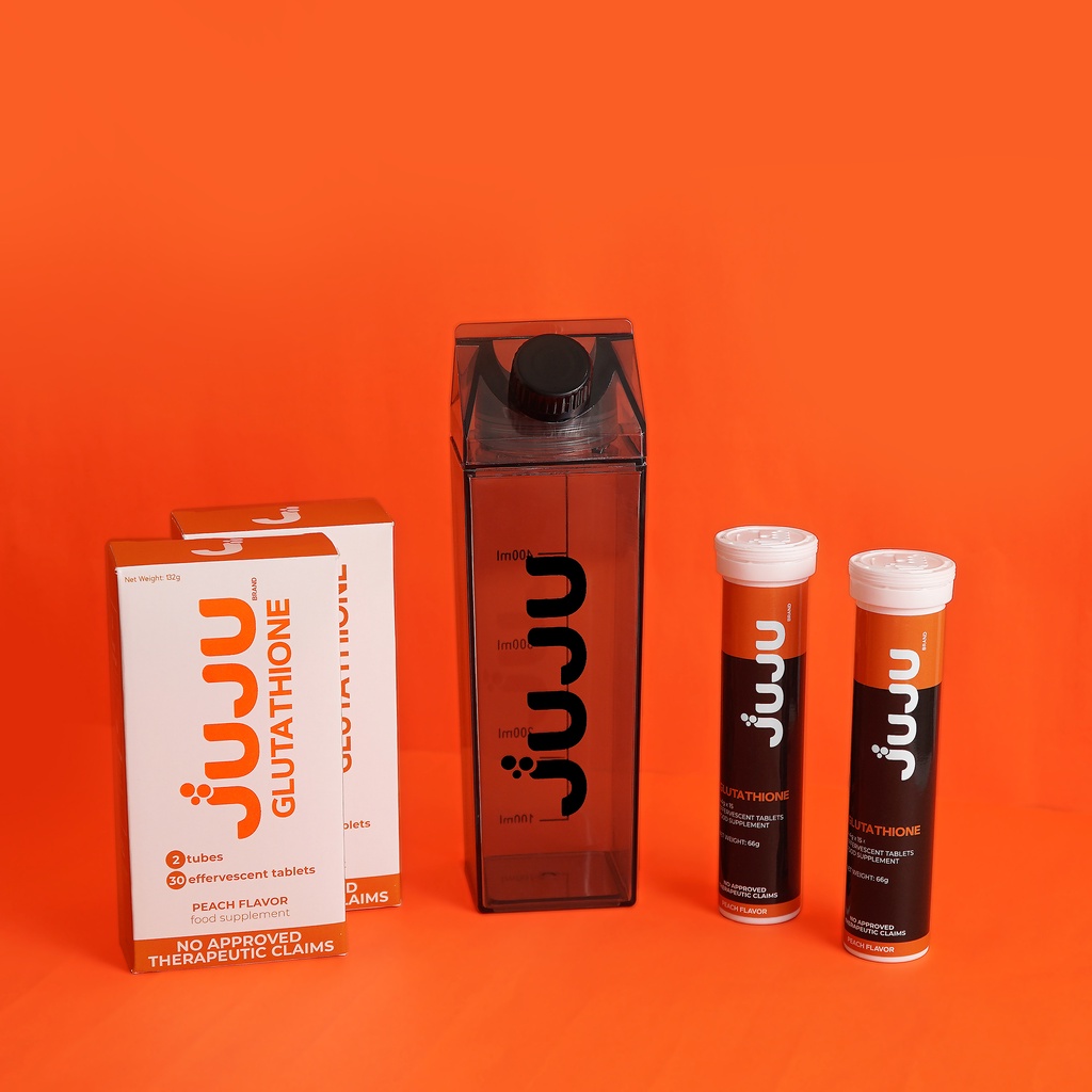 JUJU Glutathione - 2 Boxes (60 Effervescent Tablets) for lighter skin ...