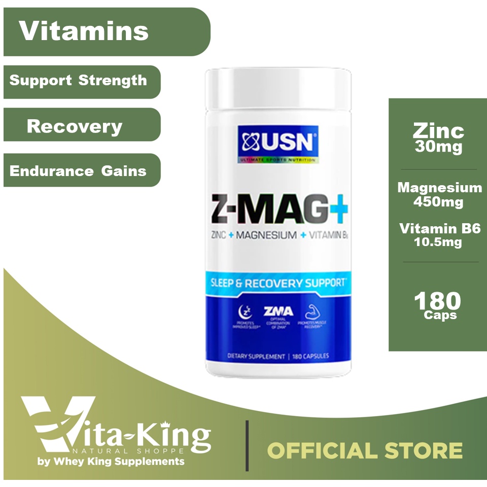 USN ZMAG + 180caps, Zinc + Magnesium, Vitamin B6. ZMA, Performance ...