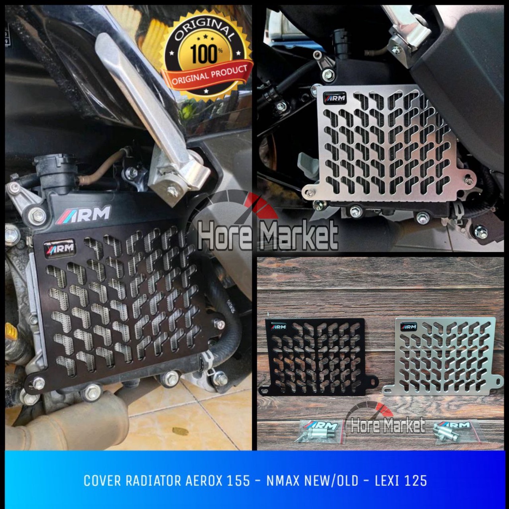 Cover RADIATOR AEROX 155 NMAX 150 155 OLD NEW LEXI 125 ARM FULL CNC NEW ...