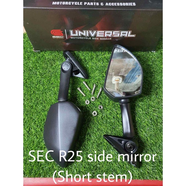 Sec R25 side mirror short stem | Shopee Philippines