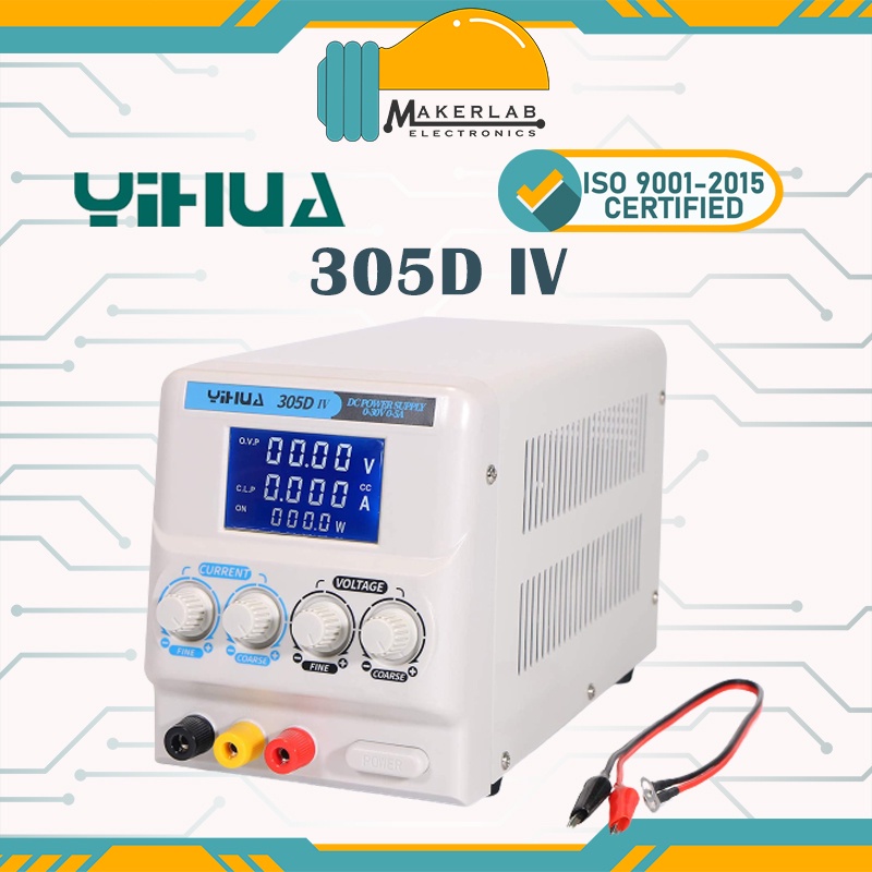 YIHUA 305D-IV Regulated DC Variable Bench Power Supply 0-5A 0-30V Adjustable Low Noise | Shopee ...
