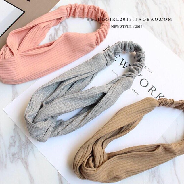 6PCS KOREAN HAIR BAND WOMEN ELASTIC TURBAND | Shopee Philippines