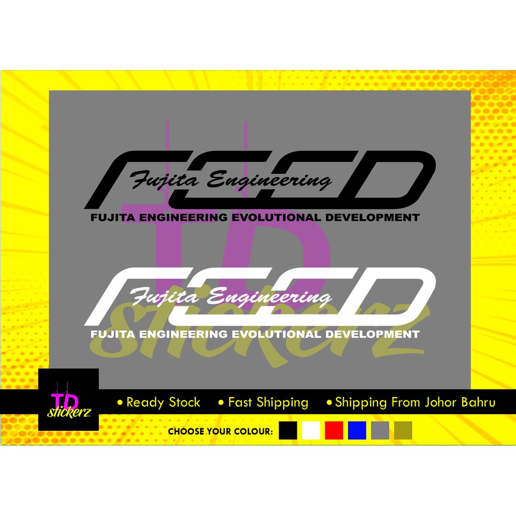 FUJITA ENGINEERING LOGO CAR STICKER | Shopee Philippines