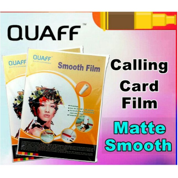 QUAFF LAMINATING CALLING CARD FILM matte and glossy | Shopee Philippines