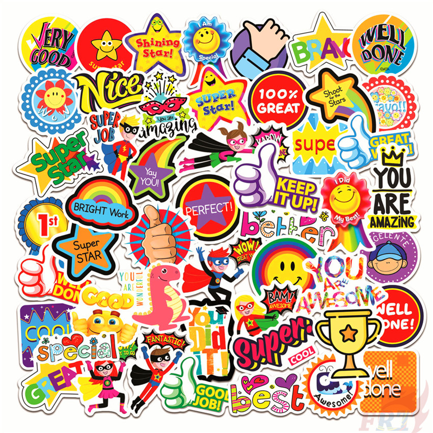 Encourage Kids - Positive Early Education Rewards Stickers 50Pcs/Set ...