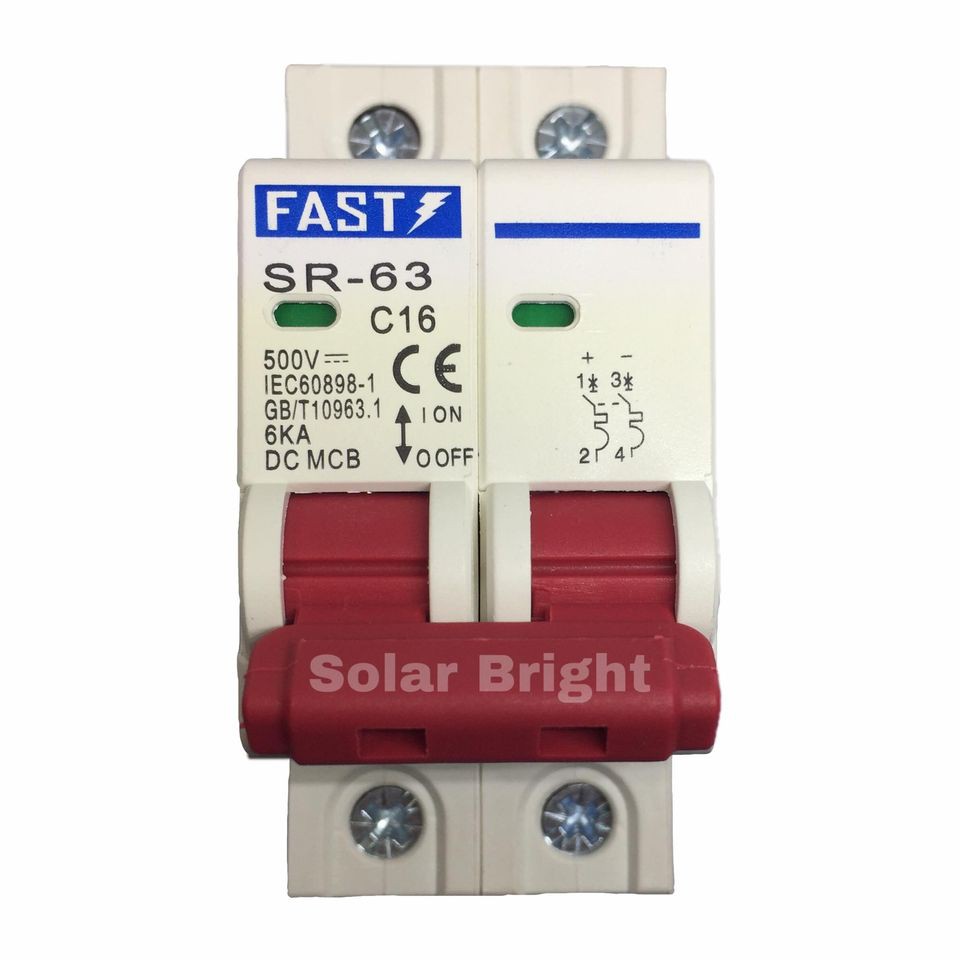 FAST Solar Power DC Miniature Circuit Breaker 6A 10A 16A 20A 25 32A 40A ...
