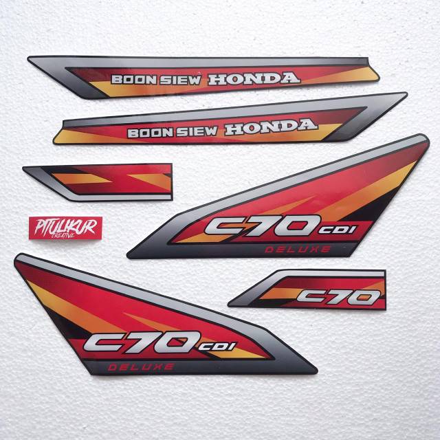 Striping Sticker Honda Boon Siew, GBO/c70/c90 | Shopee Philippines