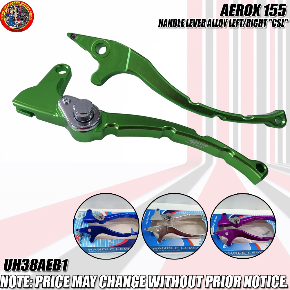AEROX V1 155 HANDLE LEVER ALLOY LEFT/RIGHT "CSL" (UH38AEB) | Shopee ...