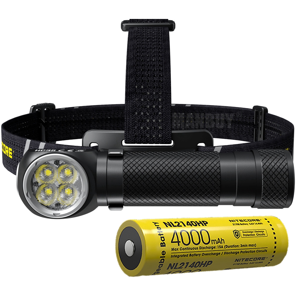 NITECORE HC35 2700 Lumens 4 x LED L-shaped headlamp | Shopee Philippines