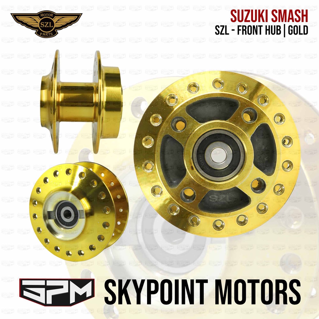 SZL Motorcycle Front Hub for Suzuki Smash 115 Gold (9852-742) | Shopee ...