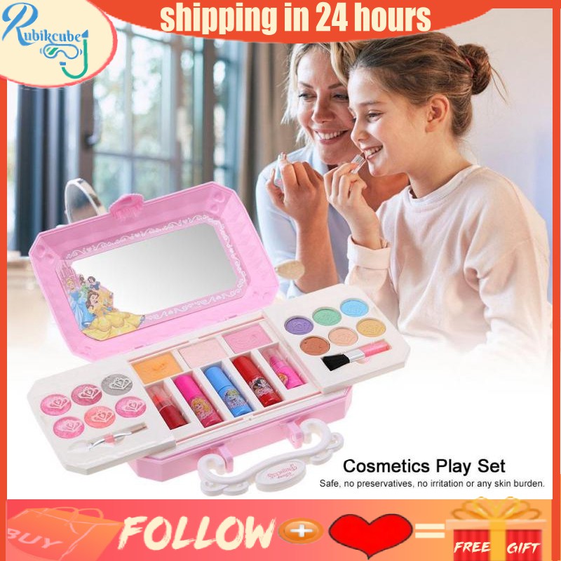 Disney Cosmetics Play Set Princess Makeup Kit with Case Little Girls ...
