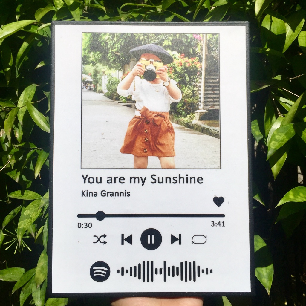 Personalized Spotify Plaque Photo Tile Paper Mache Frame | Shopee ...