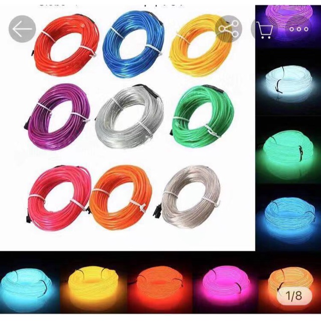 3M- 5M battery op flexible LED neon light glow light | Shopee Philippines