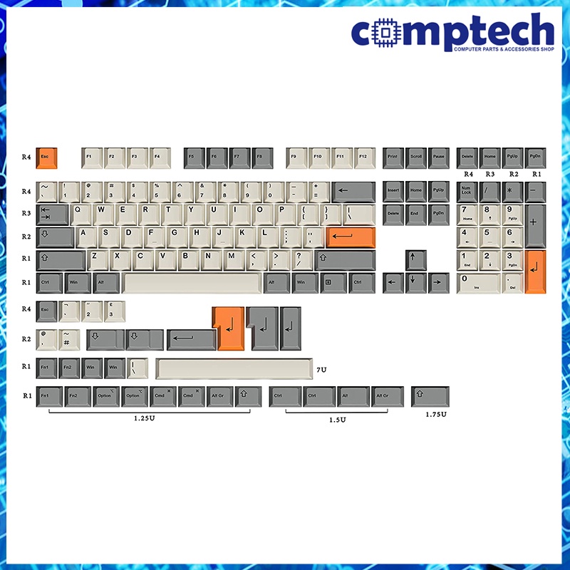 HK Gaming Dye Sublimation | Cherry Profile | Thick PBT Keysets (139 Keys) - Beta | Shopee ...