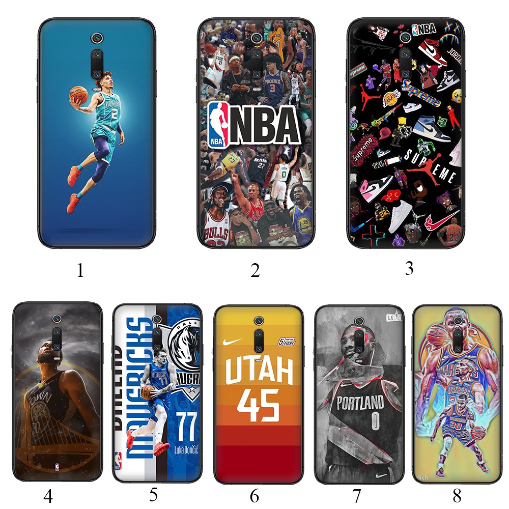 TD65 NBA players Soft phone case For Xiaomi Mi 9T Pro Silicone black ...